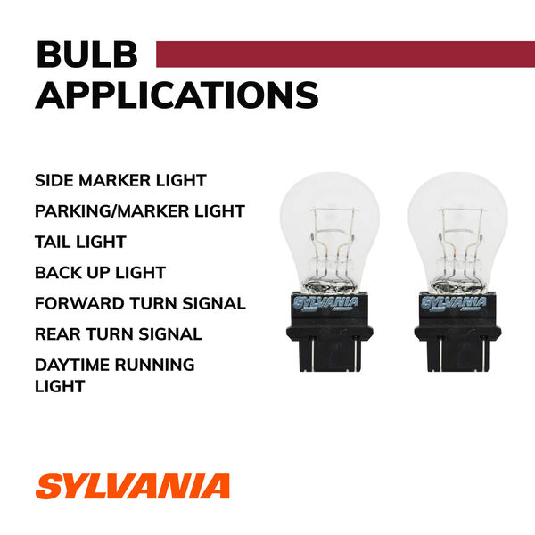 SYLVANIA 3157 Long Life Mini Bulb, 2 Pack