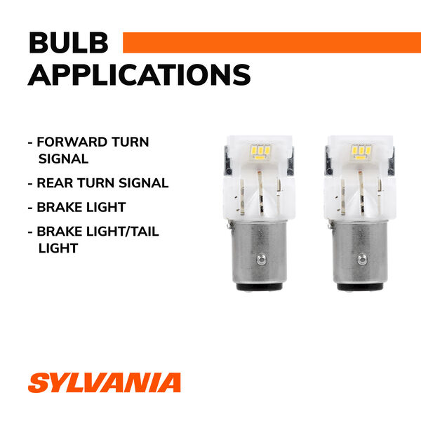 SYLVANIA 1157 WHITE SYL LED Mini Bulb, 2 Pack