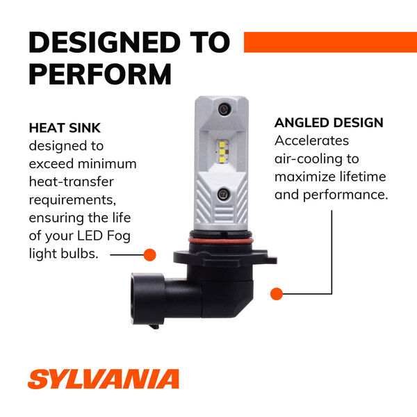 SYLVANIA 9145 ZEVO LED Fog Bulb, 2 Pack