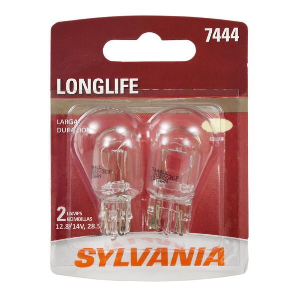 SYLVANIA 7444 Long Life Mini Bulb, 2 Pack