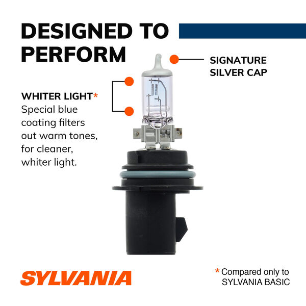 SYLVANIA 9007 SilverStar Halogen Headlight Bulb, 1 Pack