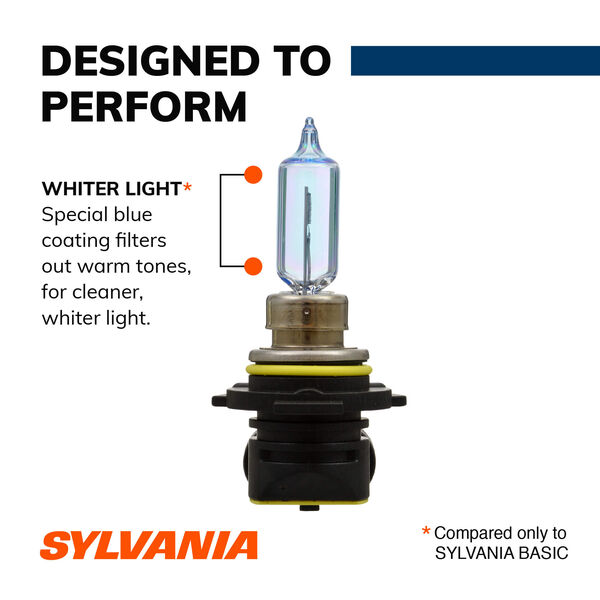SYLVANIA 9012 SilverStar Halogen Headlight Bulb, 2 Pack