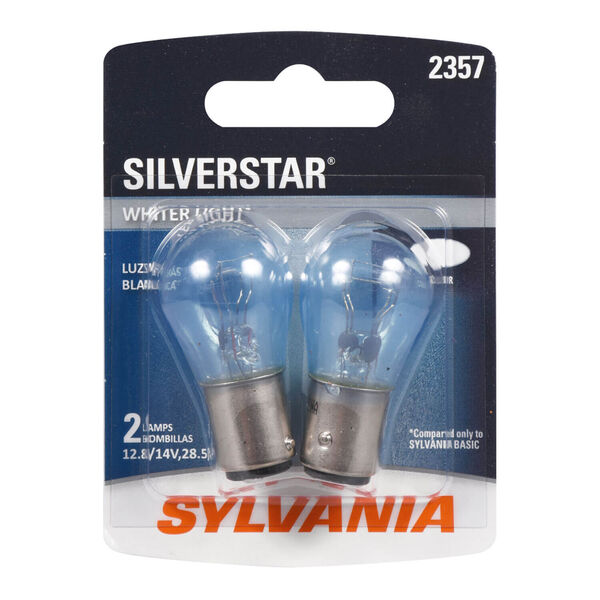 SYLVANIA 2357 SilverStar Mini Bulb, 2 Pack