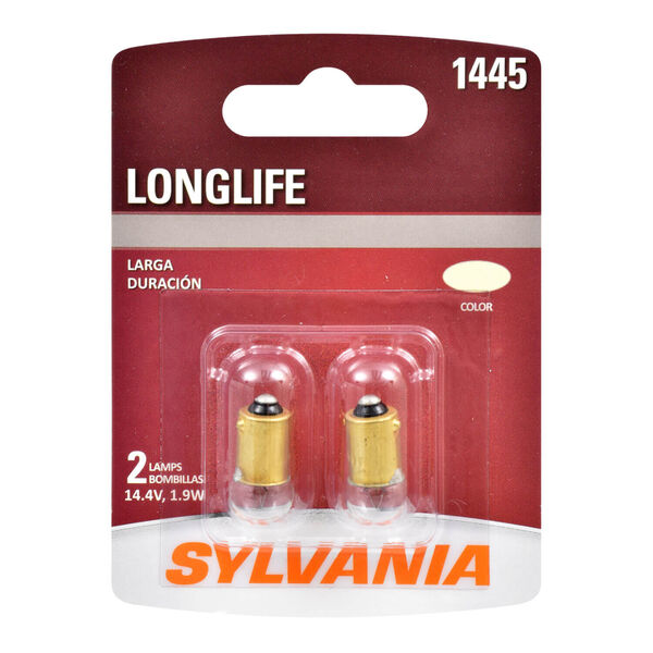 SYLVANIA 1445 Long Life Mini Bulb, 2 Pack