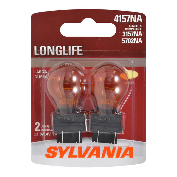 SYLVANIA 4157NA Long Life Mini Bulb, 2 Pack