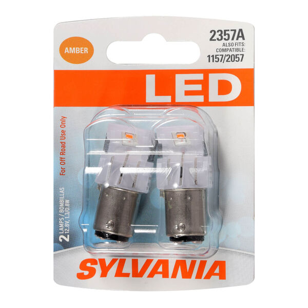 SYLVANIA 2357A AMBER SYL LED Mini Bulb Mini Bulb, 2 Pack