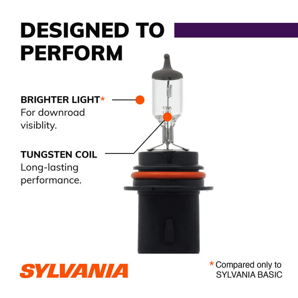 SYLVANIA 9007 XtraVision Halogen Headlight Bulb, 1 Pack