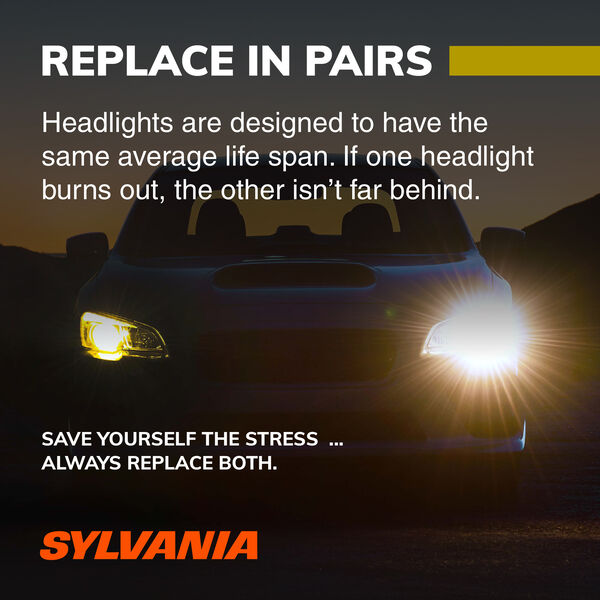 SYLVANIA H7 SilverStar zXe Gold Halogen Headlight Bulb, 2 Pack
