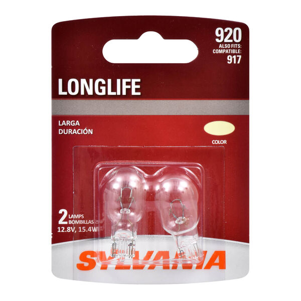 SYLVANIA 920 Long Life Mini Bulb, 2 Pack