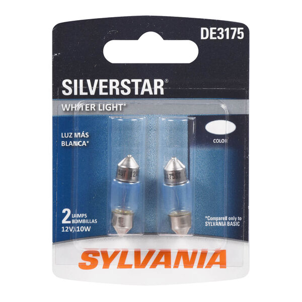 SYLVANIA DE3175 SilverStar Mini Bulb, 2 Pack