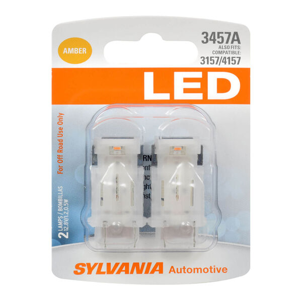 SYLVANIA 3457A AMBER SYL LED Mini Bulb Mini Bulb, 2 Pack
