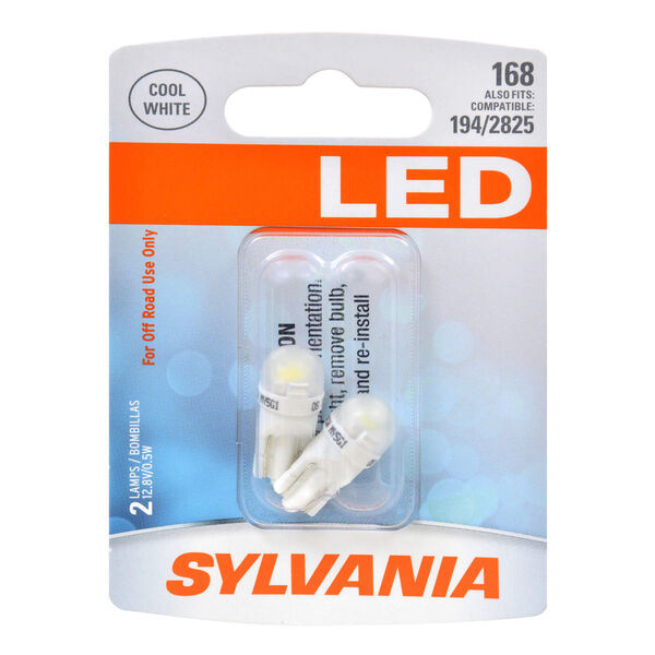 SYLVANIA 168 WHITE SYL LED Mini Bulb, 2 Pack
