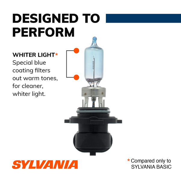 SYLVANIA 9005 SilverStar Halogen Headlight Bulb, 2 Pack