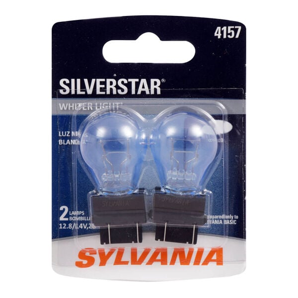 SYLVANIA 4157 SilverStar Mini Bulb, 2 Pack