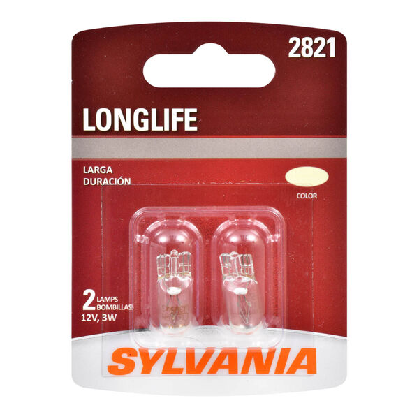 SYLVANIA 2821 Long Life Mini Bulb, 2 Pack