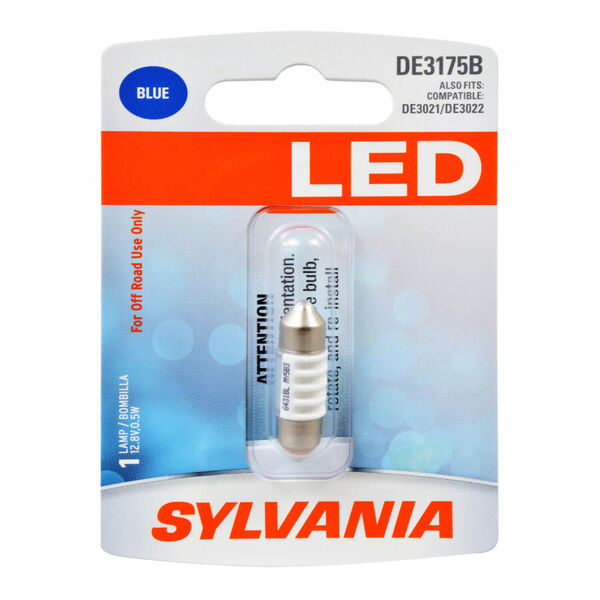 SYLVANIA DE3175 BLUE LED Mini Bulb, 1 Pack