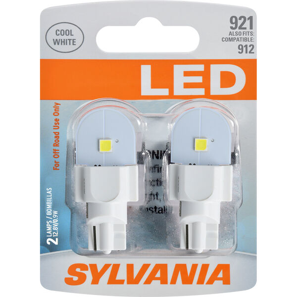 SYLVANIA 921 WHITE SYL LED Mini Bulb, 2 Pack