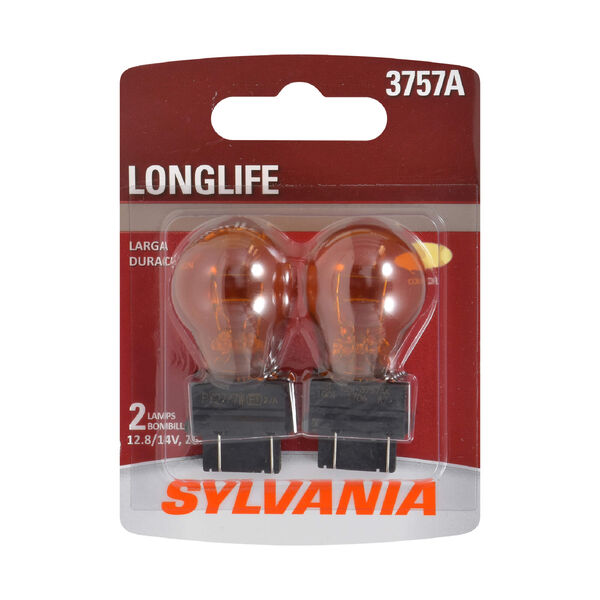 SYLVANIA 3757A Long Life Mini Bulb, 2 Pack