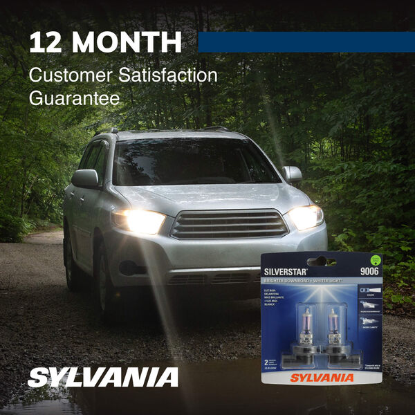 SYLVANIA 9006 SilverStar Halogen Headlight Bulb, 2 Pack