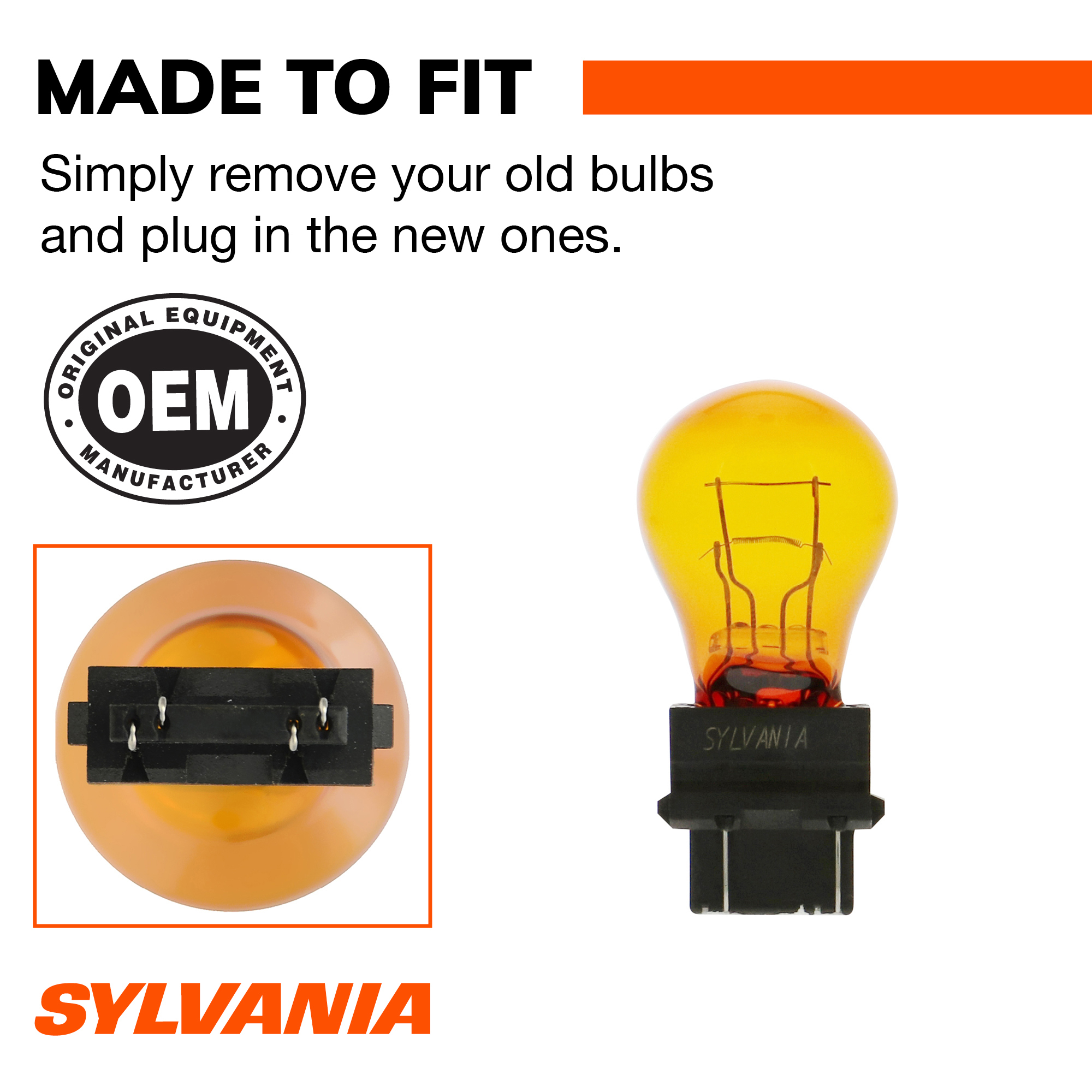 SYLVANIA 3157A Long Life Mini Bulb, 2 Pack