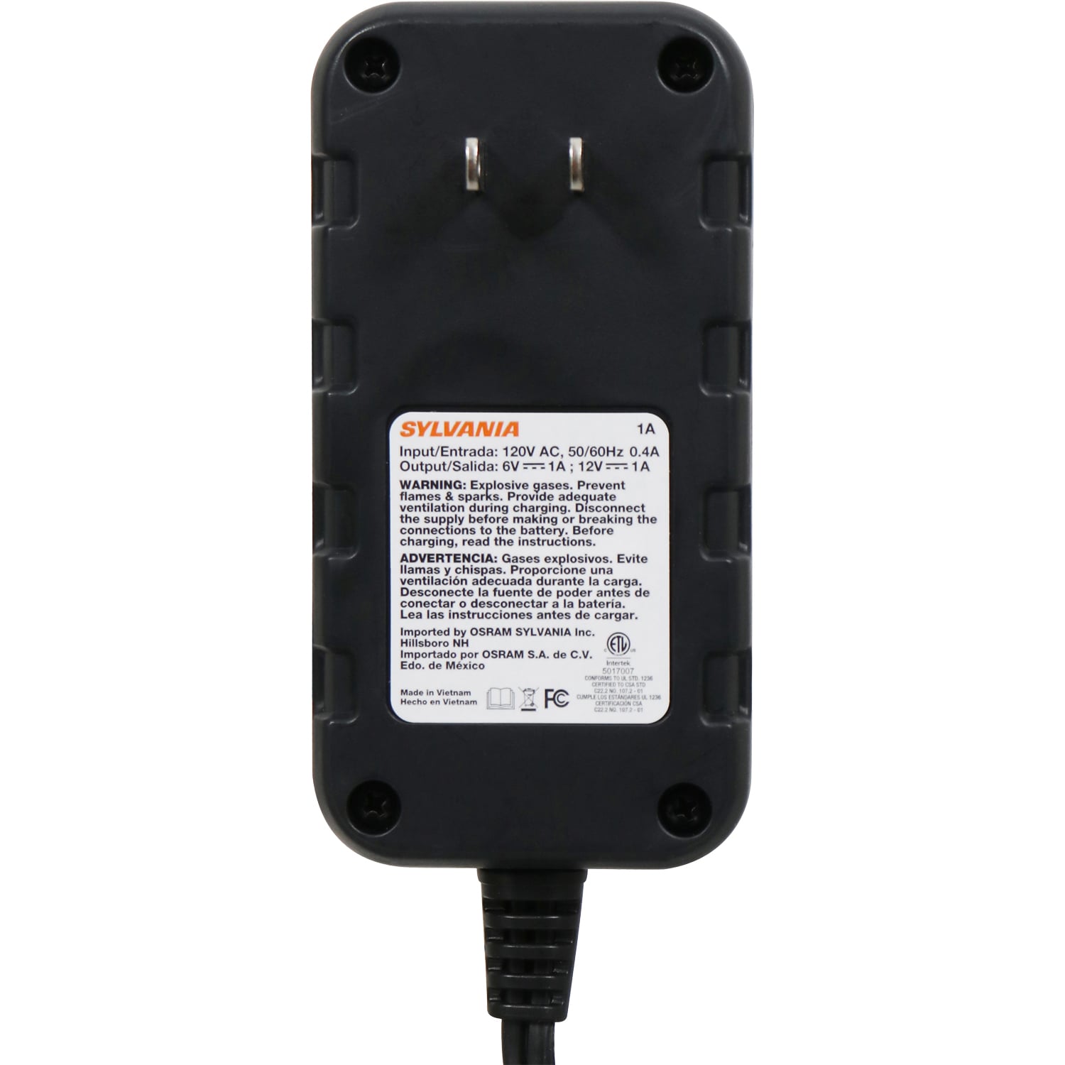 SYLVANIA Smart Charger - 1 Amp