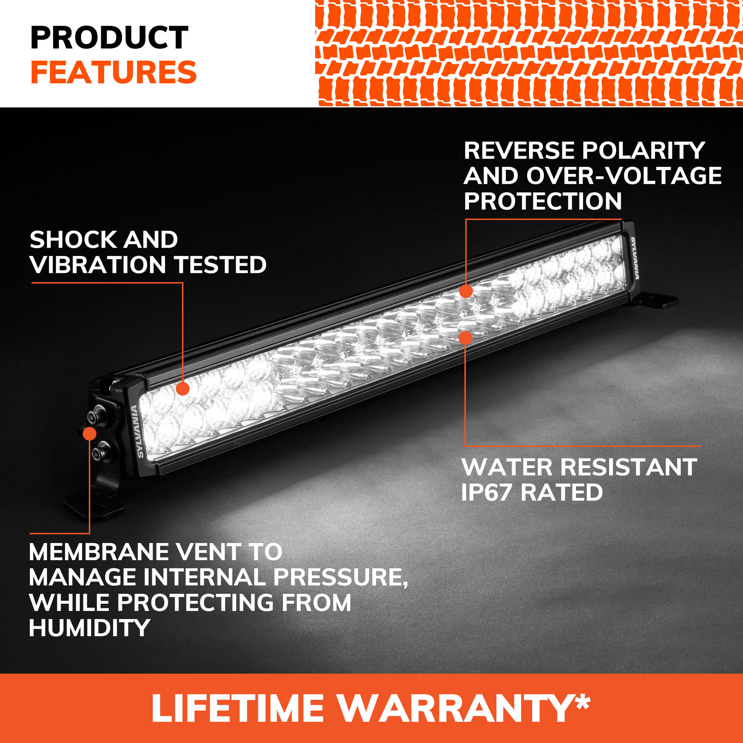 SYLVANIA Ultra 20 Inch LED Light Bar - Combo
