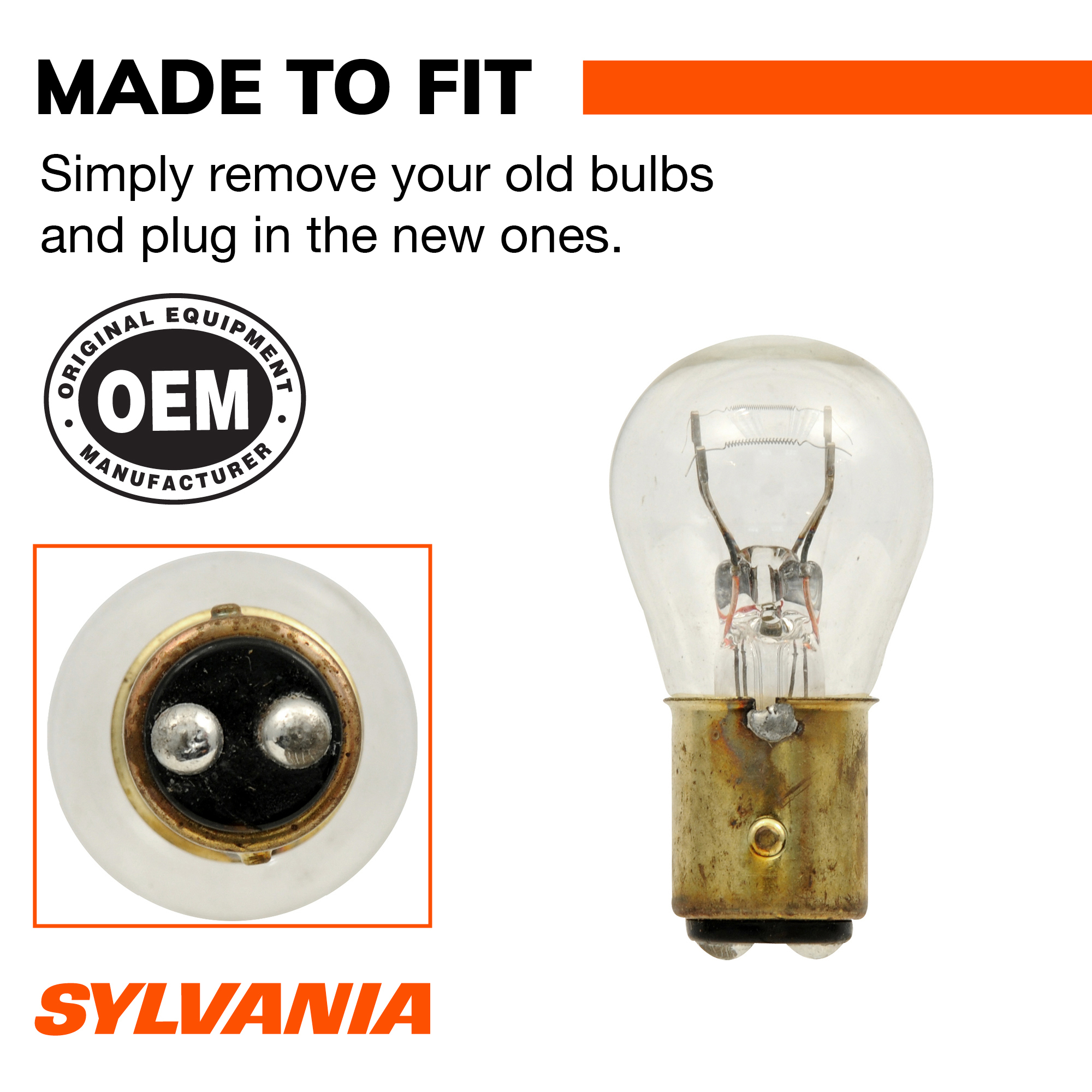 SYLVANIA 1154 Long Life Mini Bulb, 2 Pack