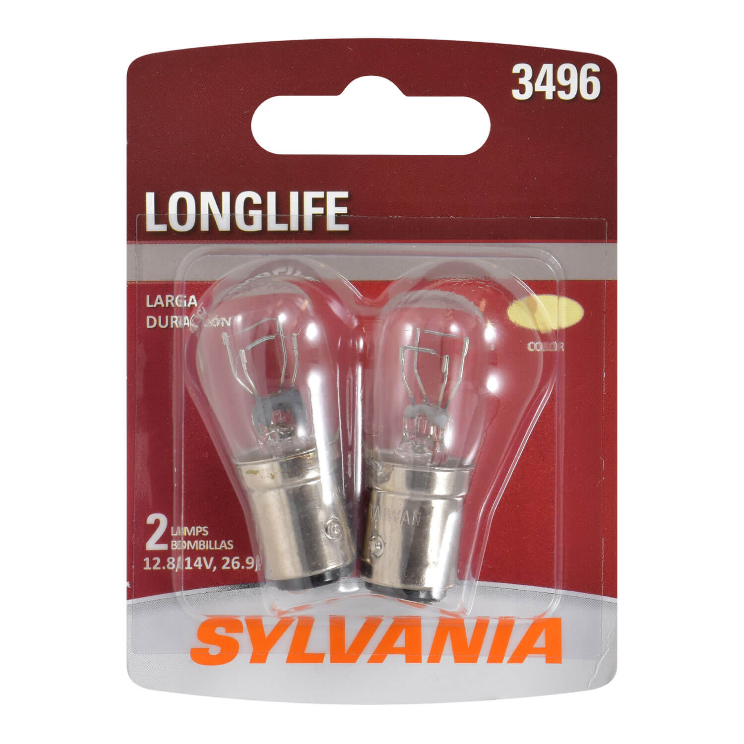 SYLVANIA 3496 Long Life Mini Bulb, 2 Pack