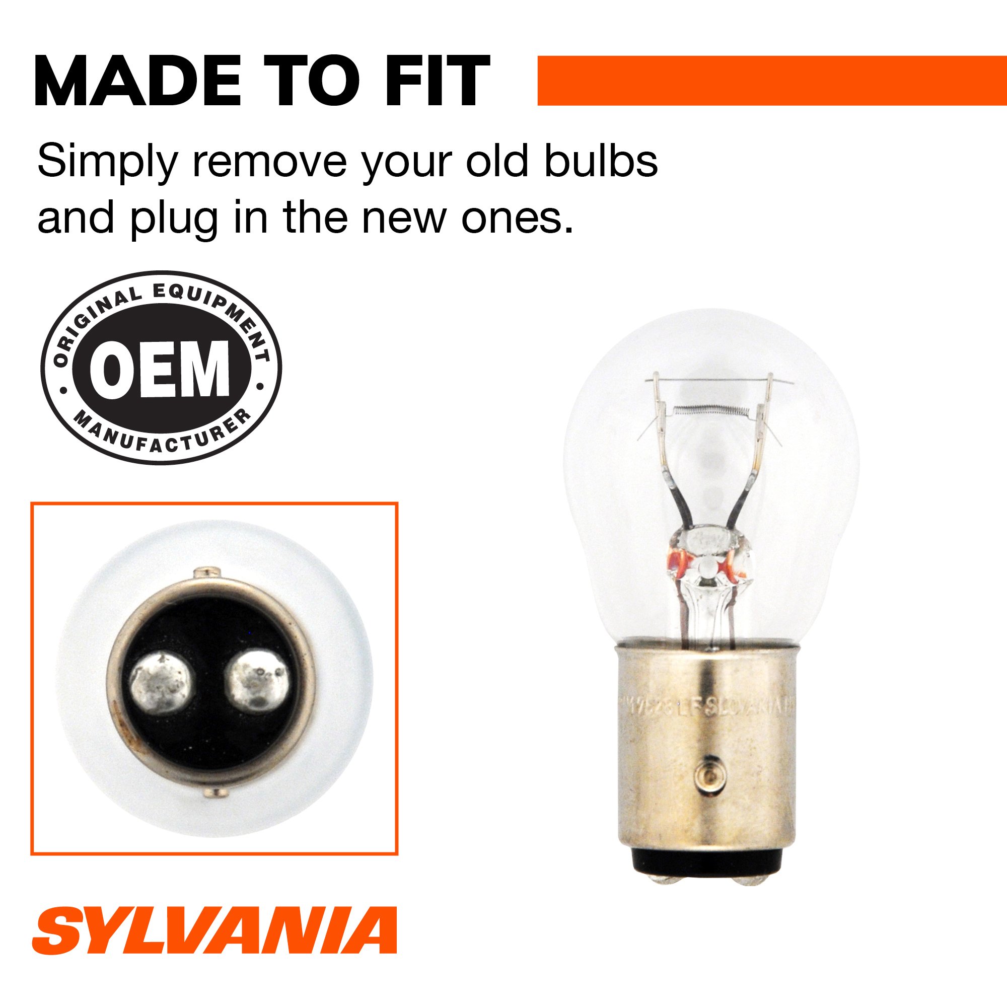 SYLVANIA 2357 Long Life Mini Bulb, 2 Pack