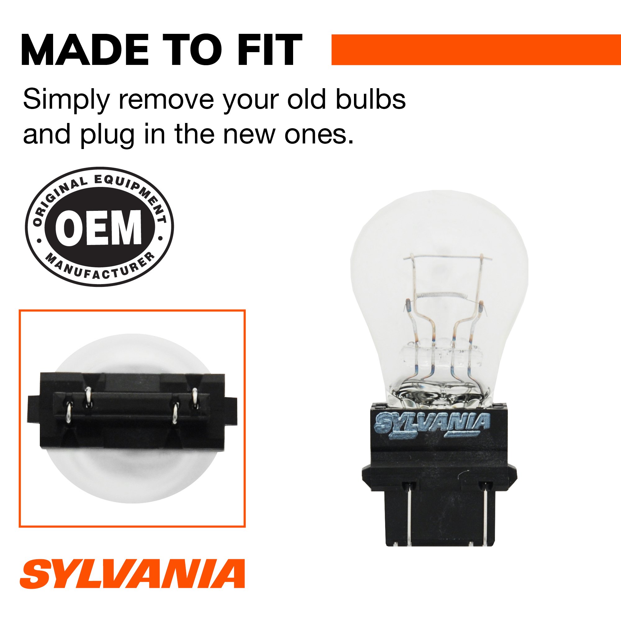SYLVANIA 3157 Long Life Mini Bulb, 2 Pack