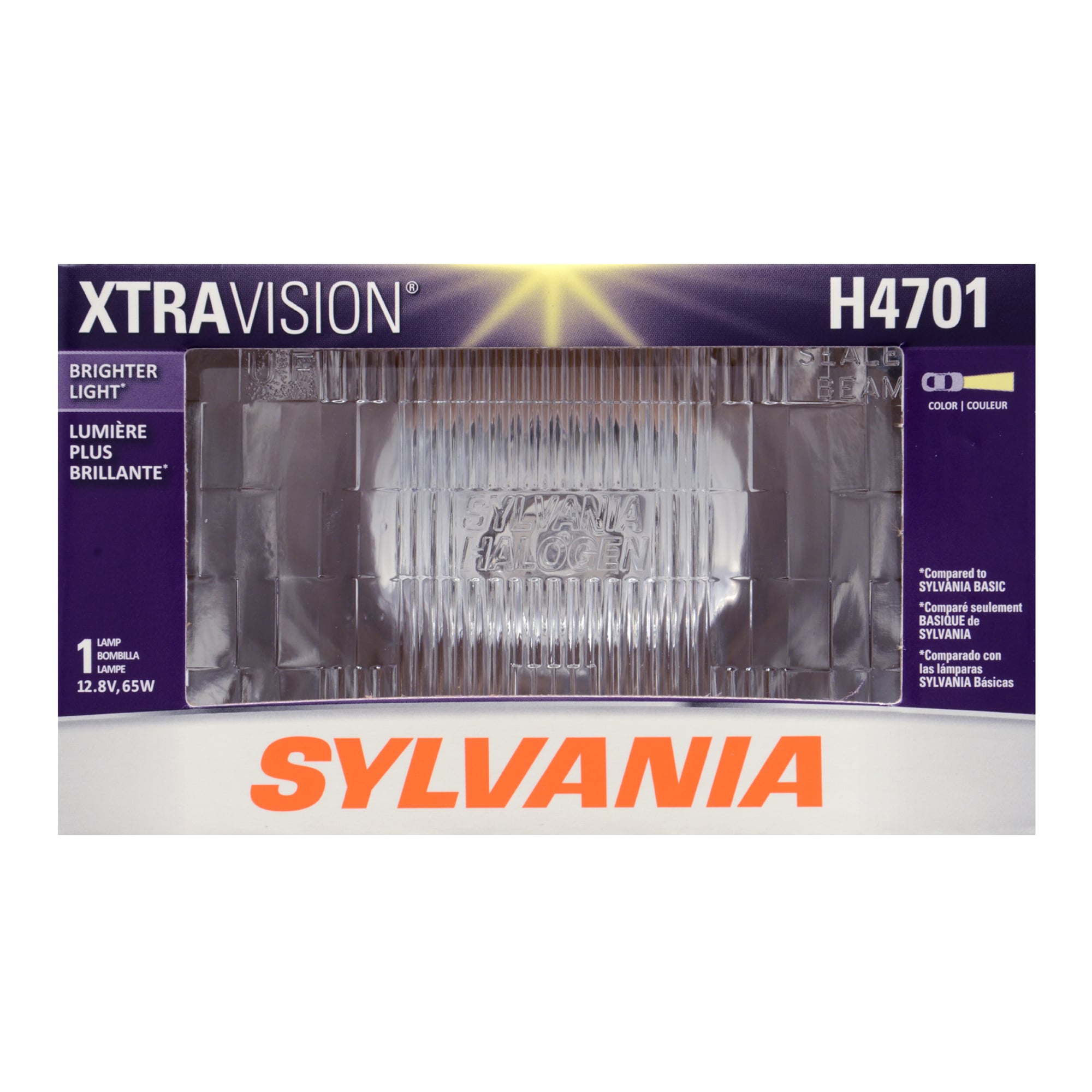 SYLVANIA H4701 XtraVision Sealed Beam Headlight, 1 Pack