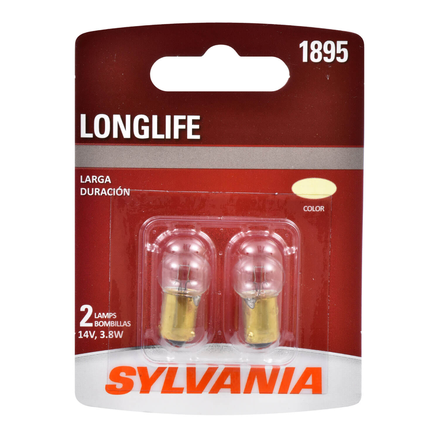 SYLVANIA 1895 Long Life Mini Bulb, 2 Pack