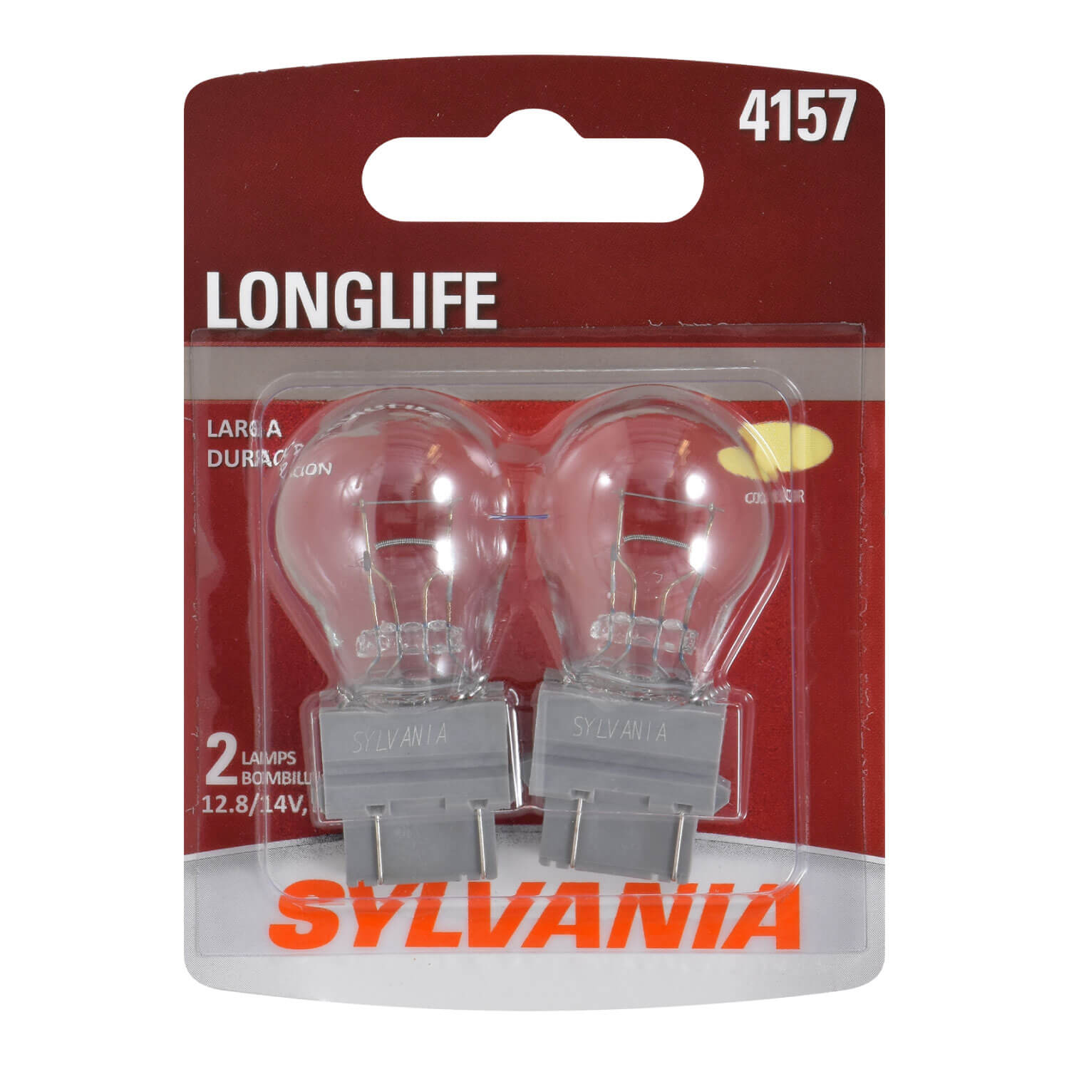SYLVANIA 4157 Long Life Mini Bulb, 2 Pack