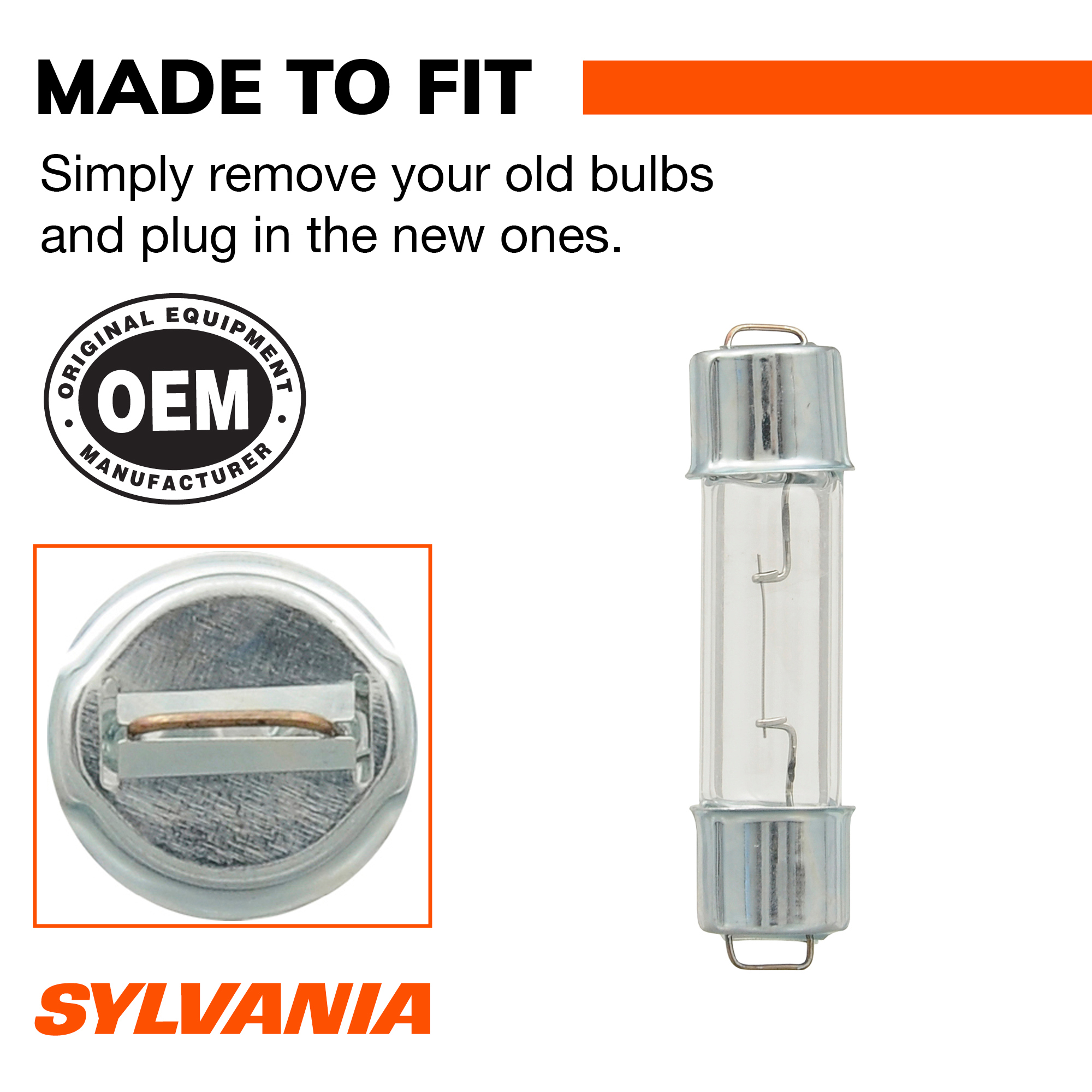 SYLVANIA 578 Long Life Mini Bulb, 2 Pack