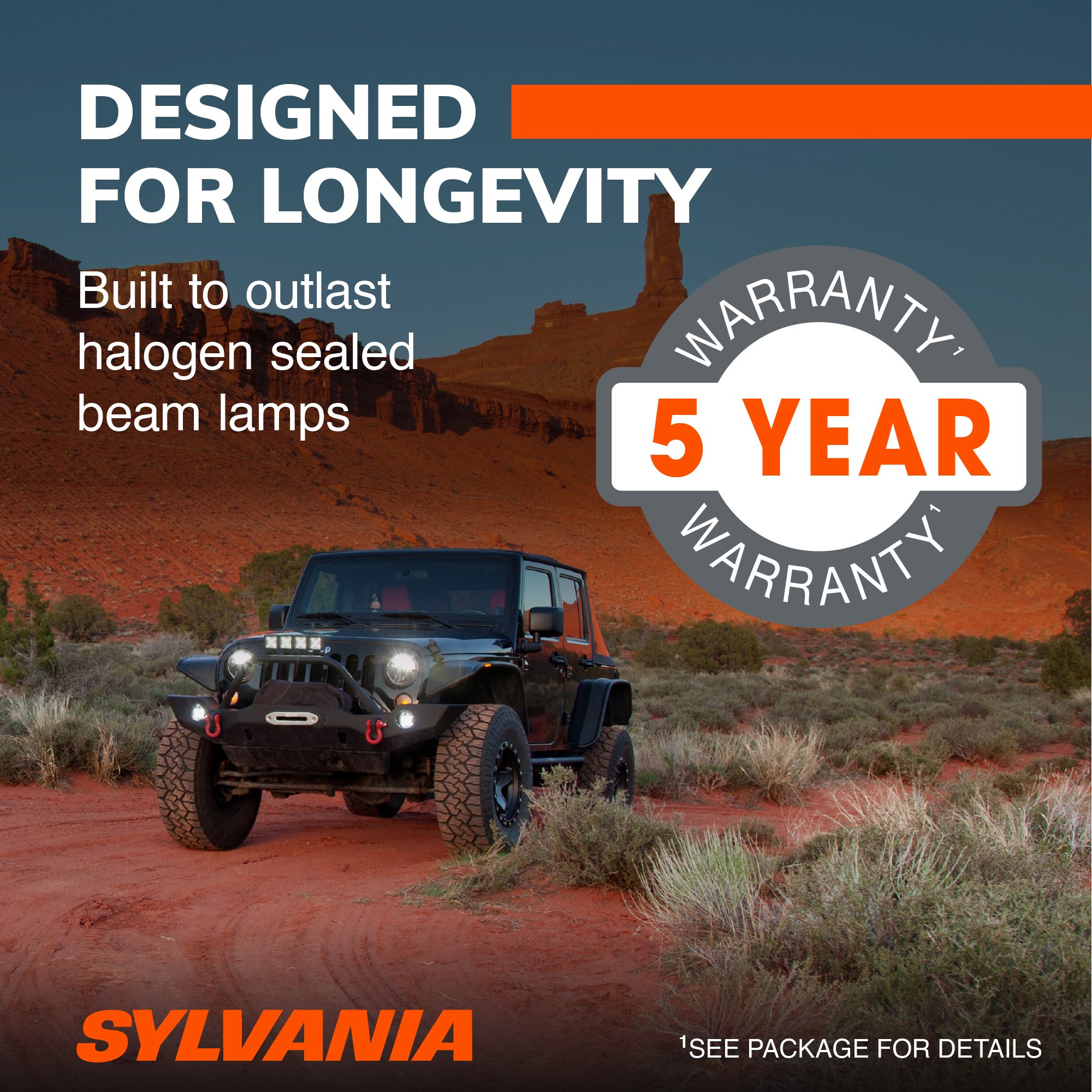 SYLVANIA H6024 LED Sealed Beam Headlight, 1 Pack