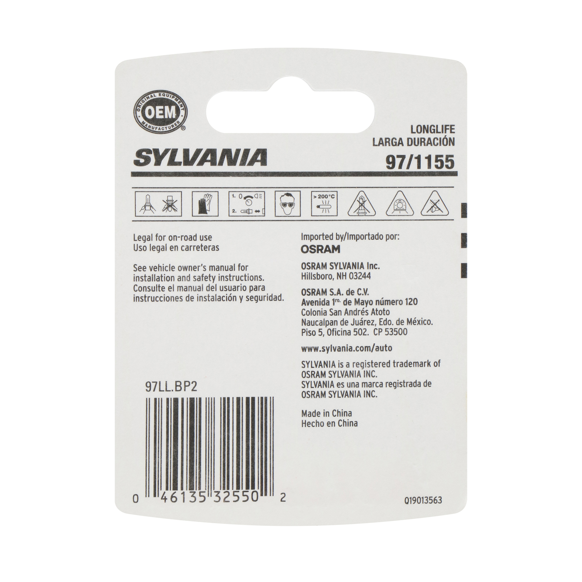 SYLVANIA 97 Long Life Mini Bulb, 2 Pack