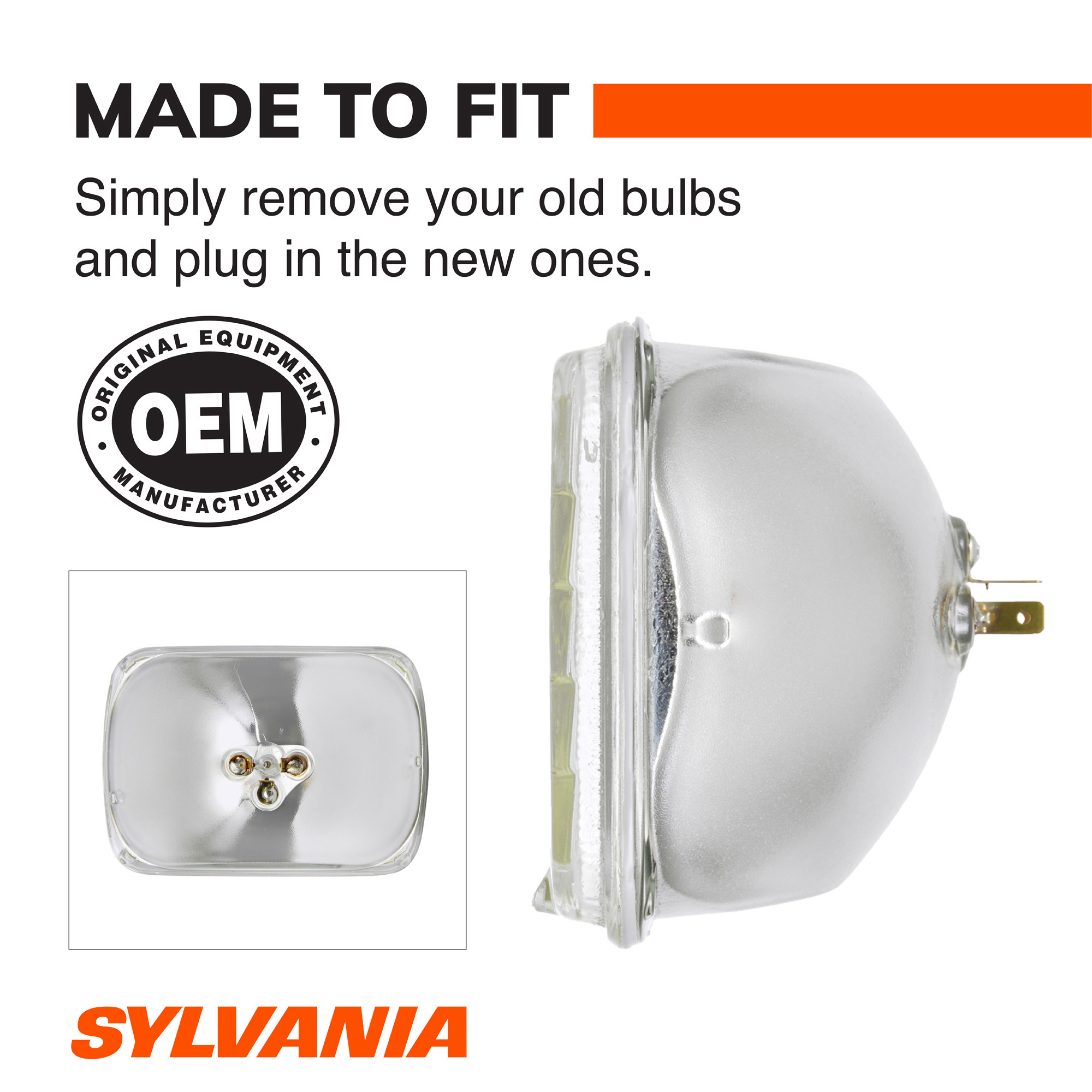 SYLVANIA H6054 Basic Sealed Beam Headlight, 1 Pack