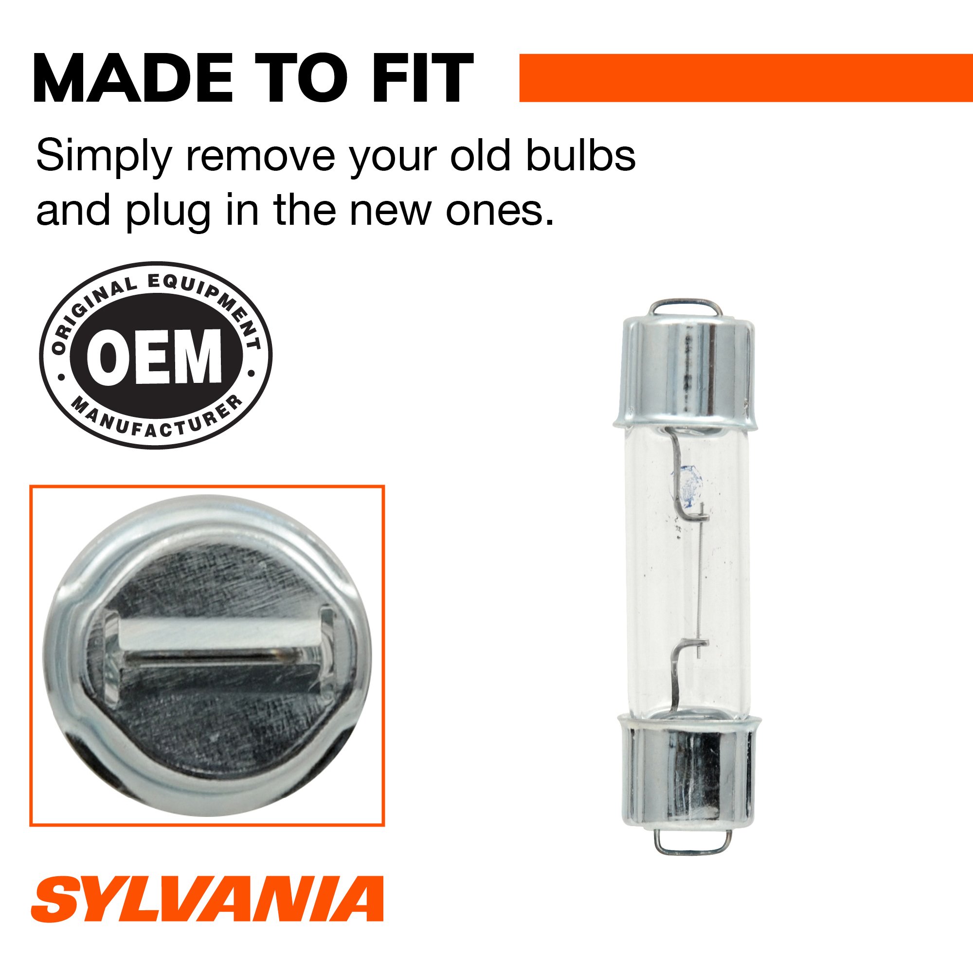 SYLVANIA 211-2 Long Life Mini Bulb, 2 Pack