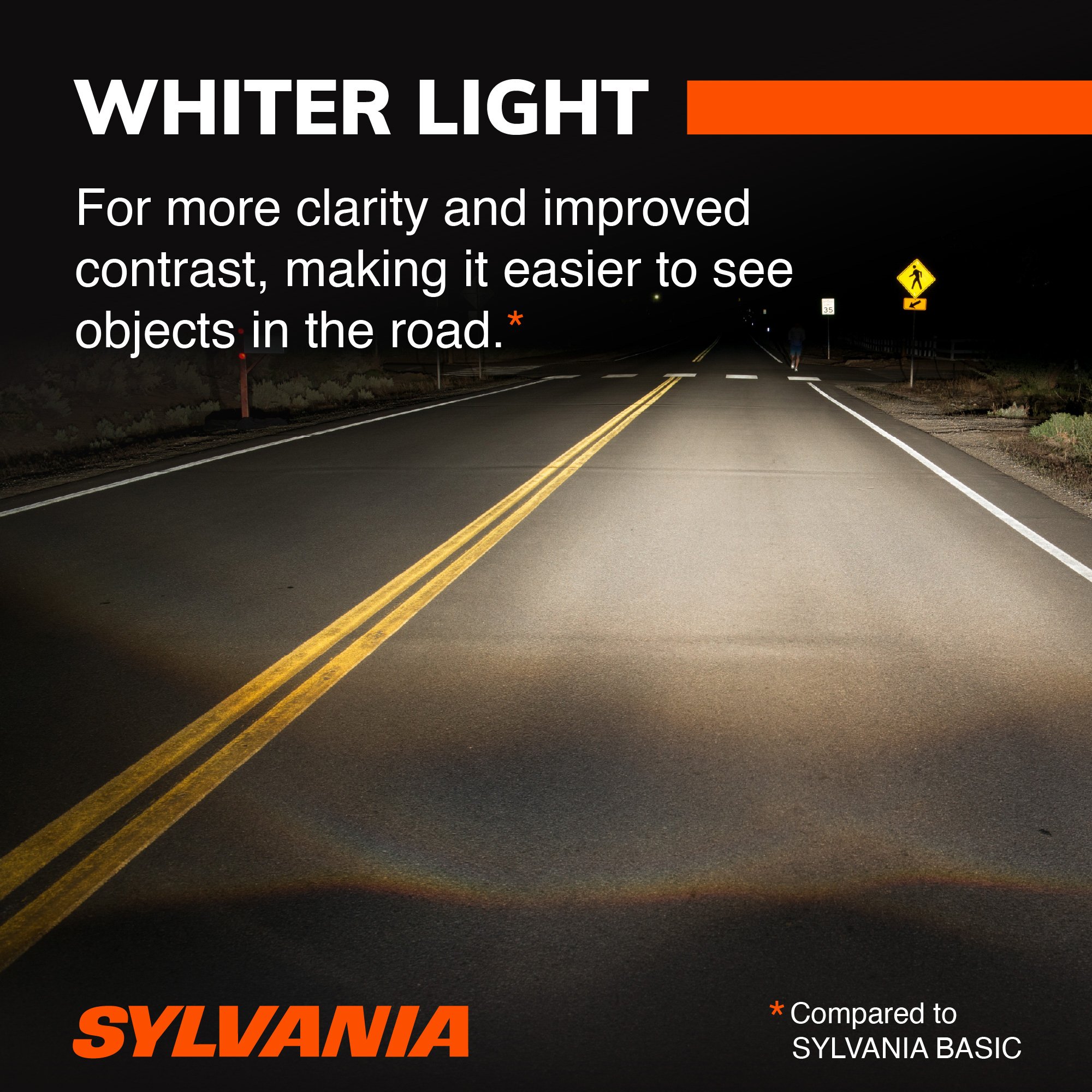 SYLVANIA H11 SilverStar zXe Gold Halogen Headlight Bulb, 2 Pack