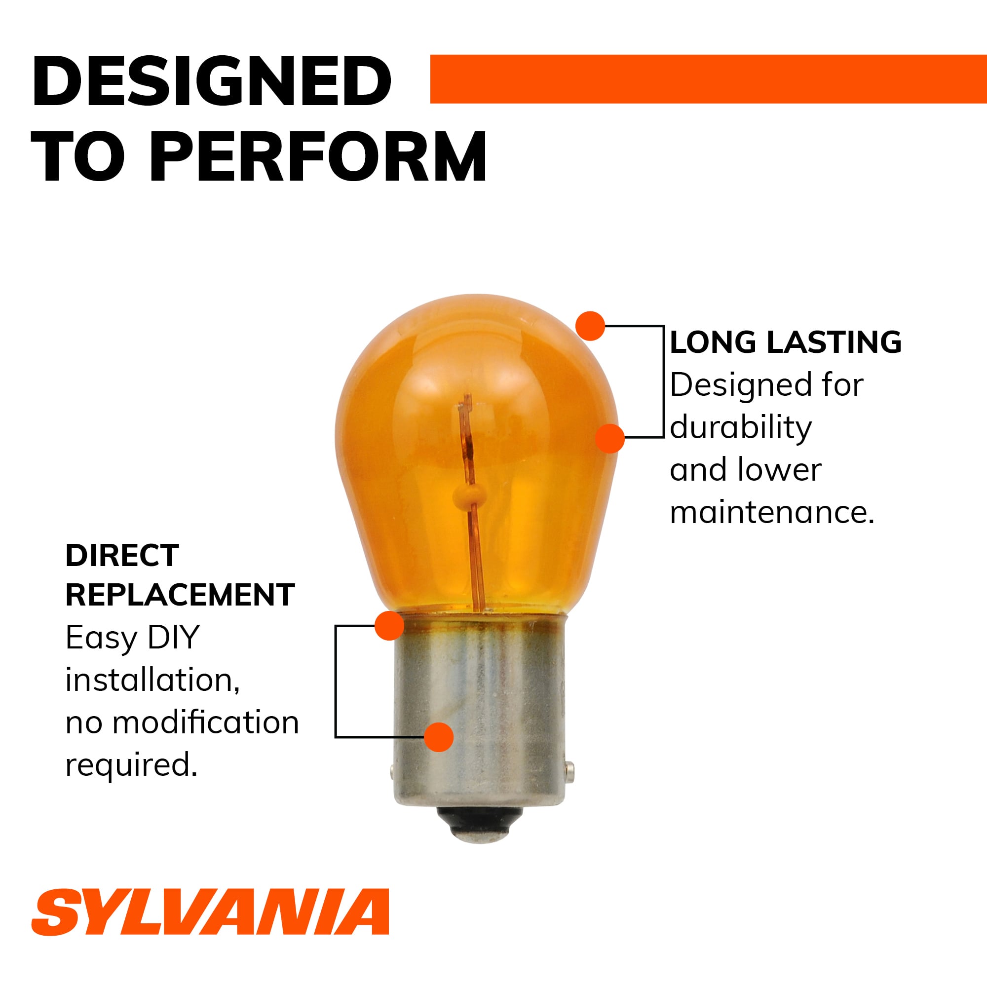 SYLVANIA 7507 Long Life Mini Bulb, 2 Pack