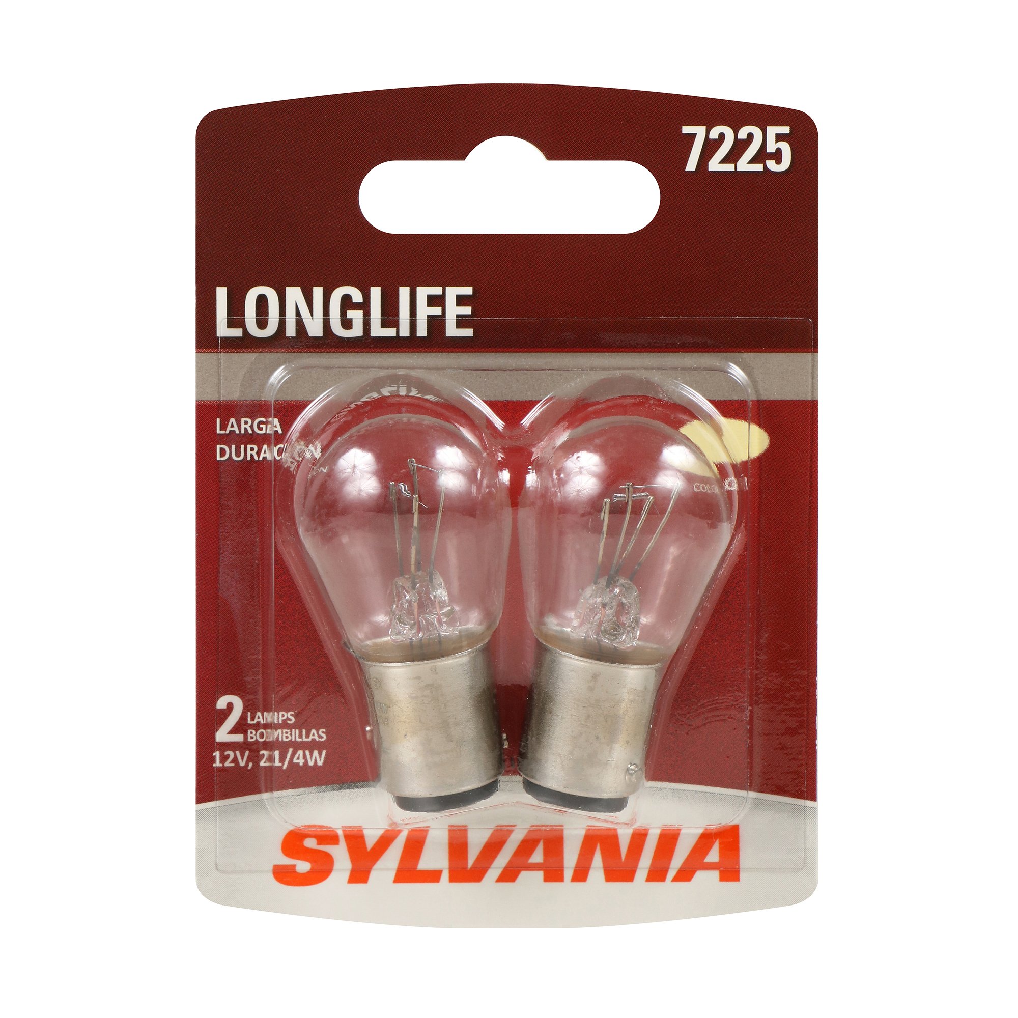 SYLVANIA 7225 Long Life Mini Bulb, 2 Pack