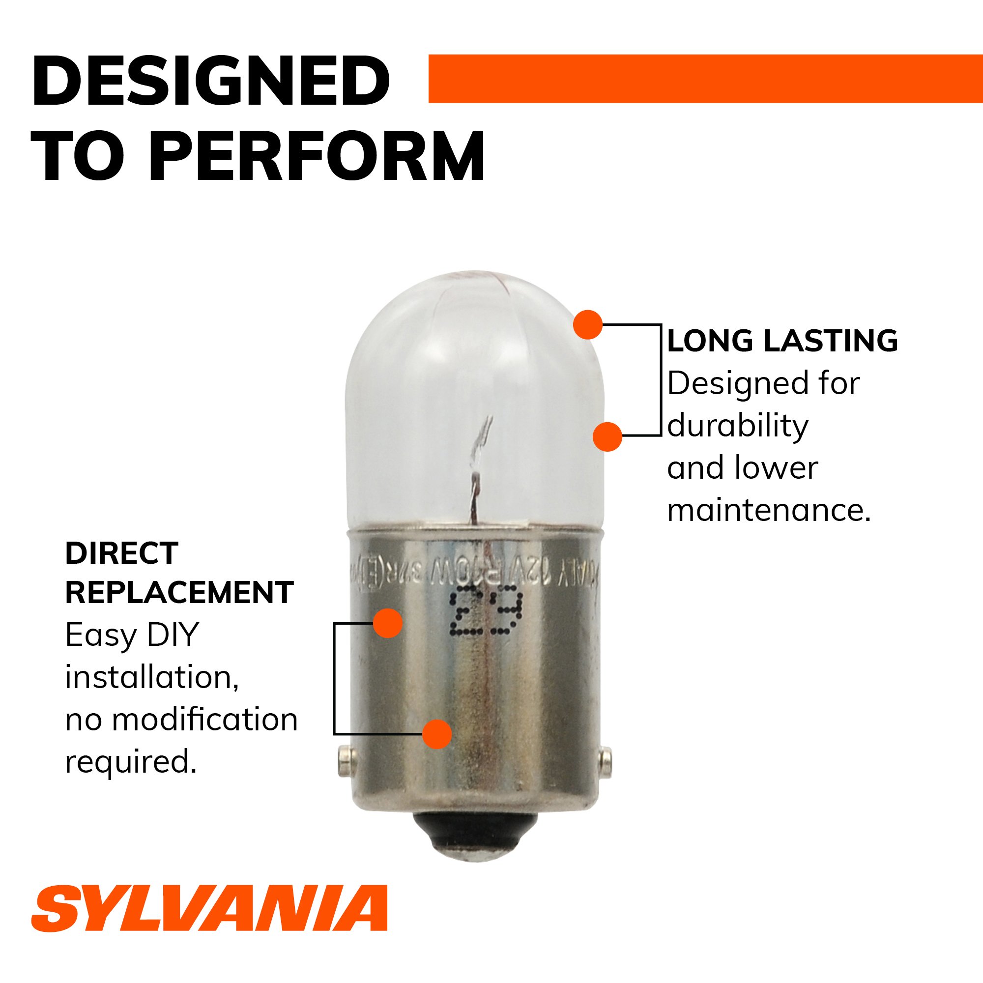 SYLVANIA 5008 Long Life Mini Bulb, 2 Pack
