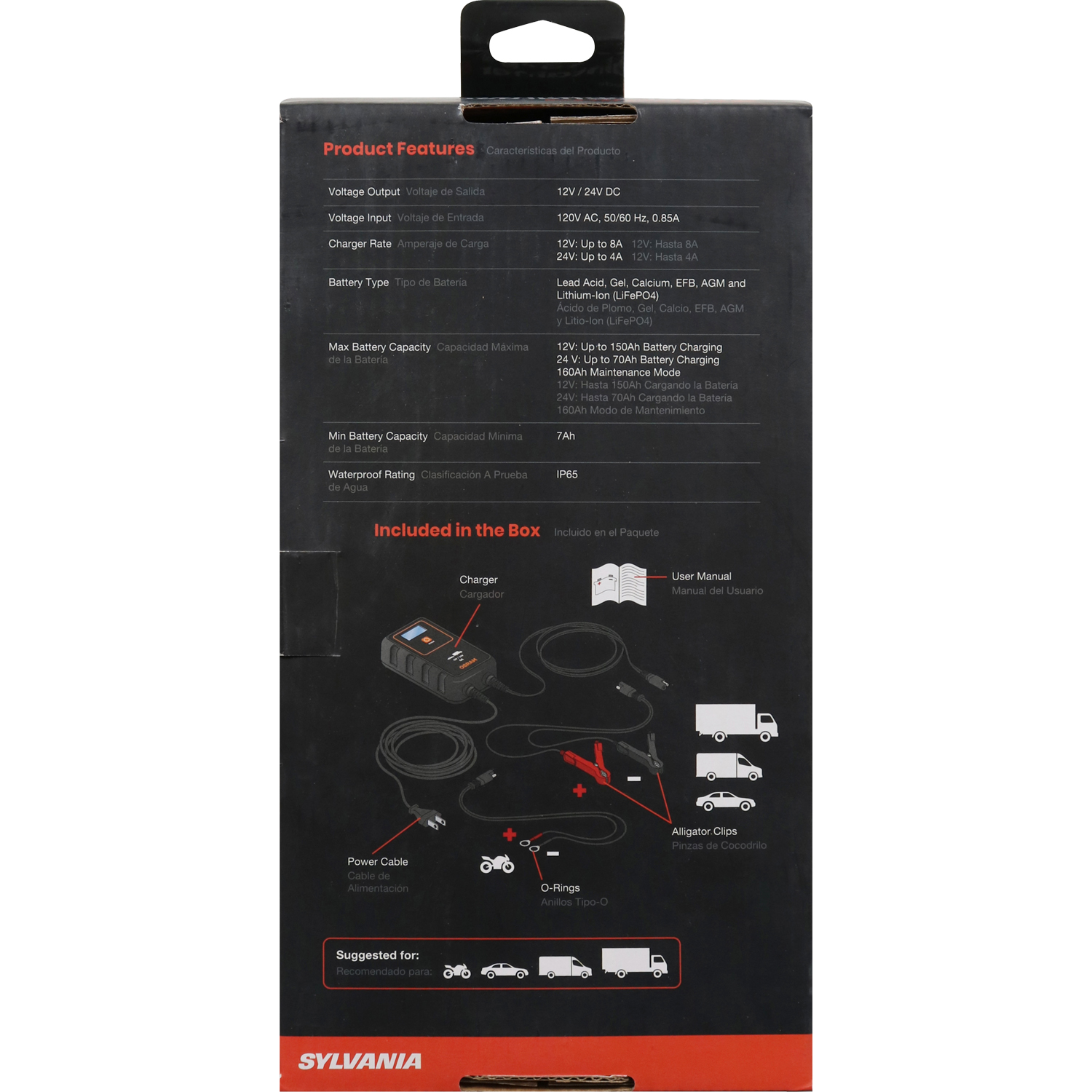 SYLVANIA Smart Charger - 8 Amp
