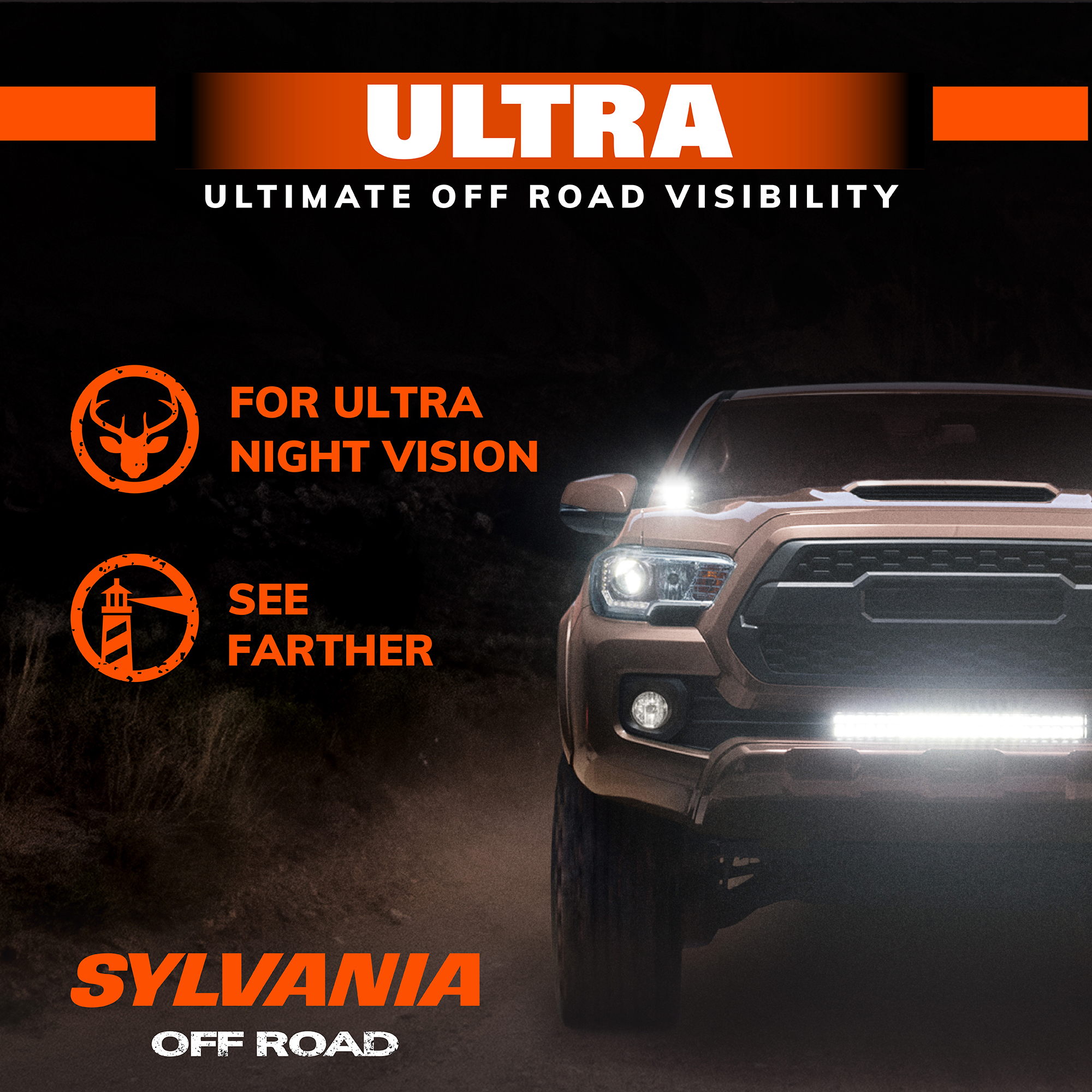 SYLVANIA Ultra 3 Inch LED Pod Cube - Spot