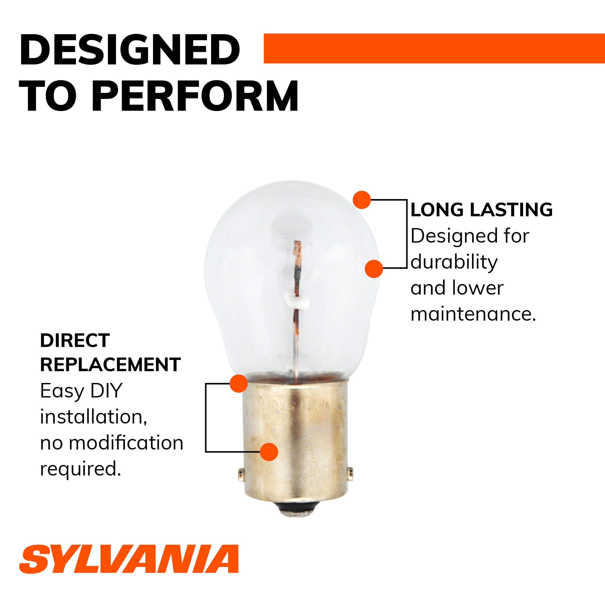 SYLVANIA 7506 Long Life Mini Bulb, 2 Pack