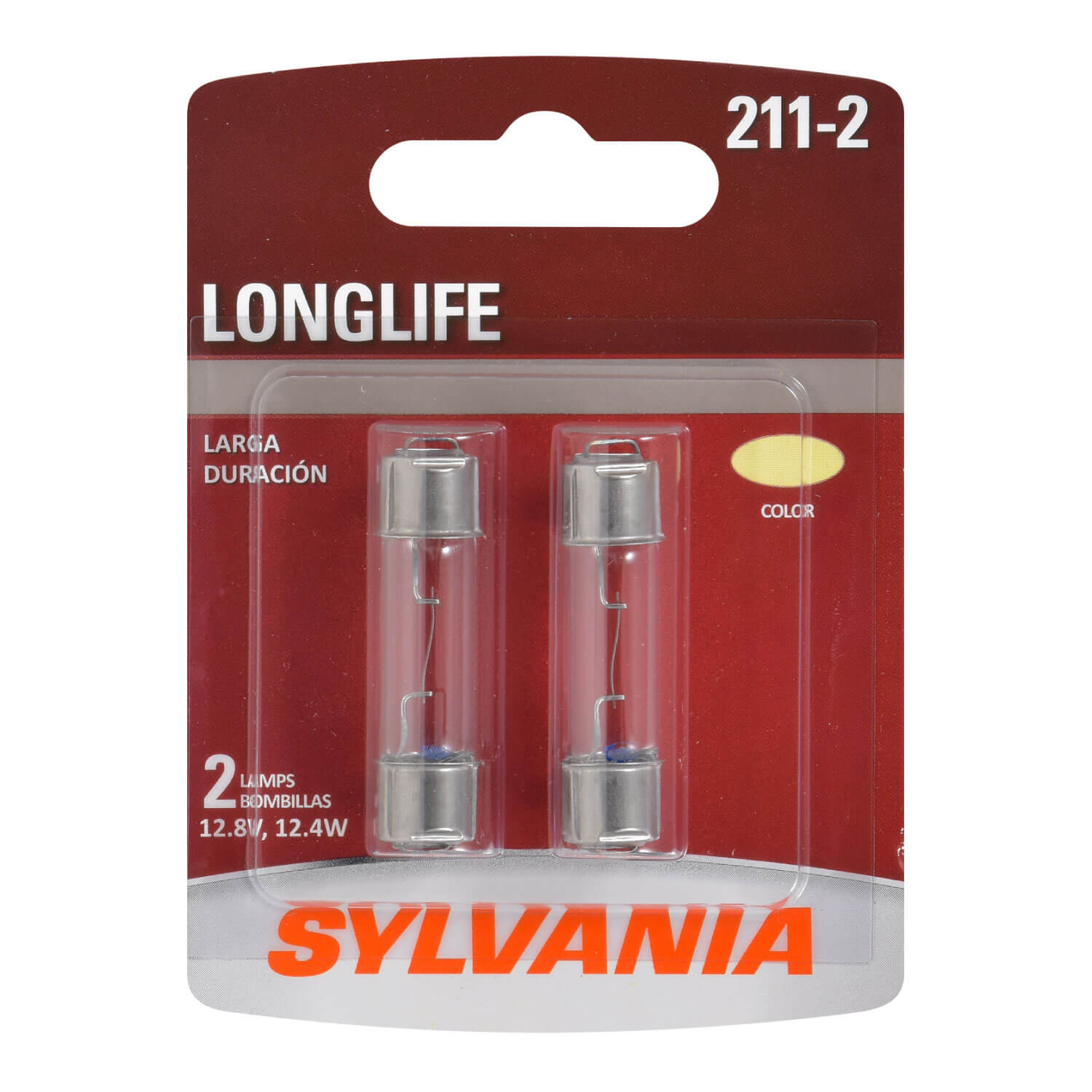 SYLVANIA 211-2 Long Life Mini Bulb, 2 Pack