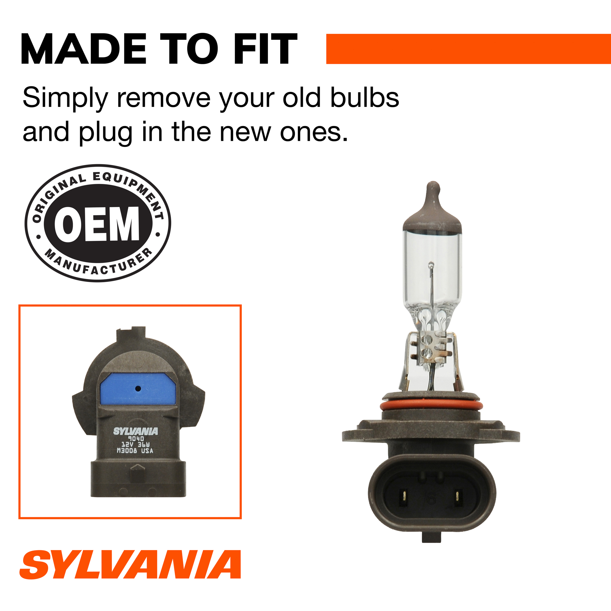 SYLVANIA 9040 Basic Fog Bulb, 1 Pack