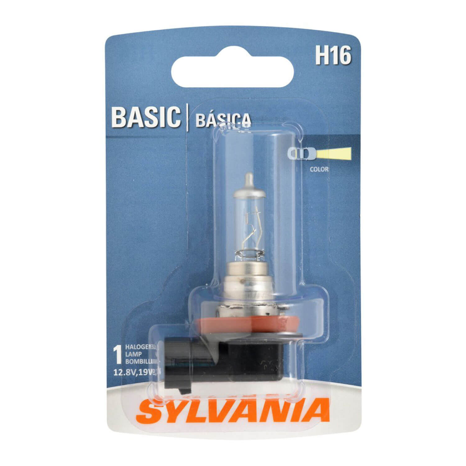 SYLVANIA H16 Basic Halogen Headlight Bulb, 1 Pack