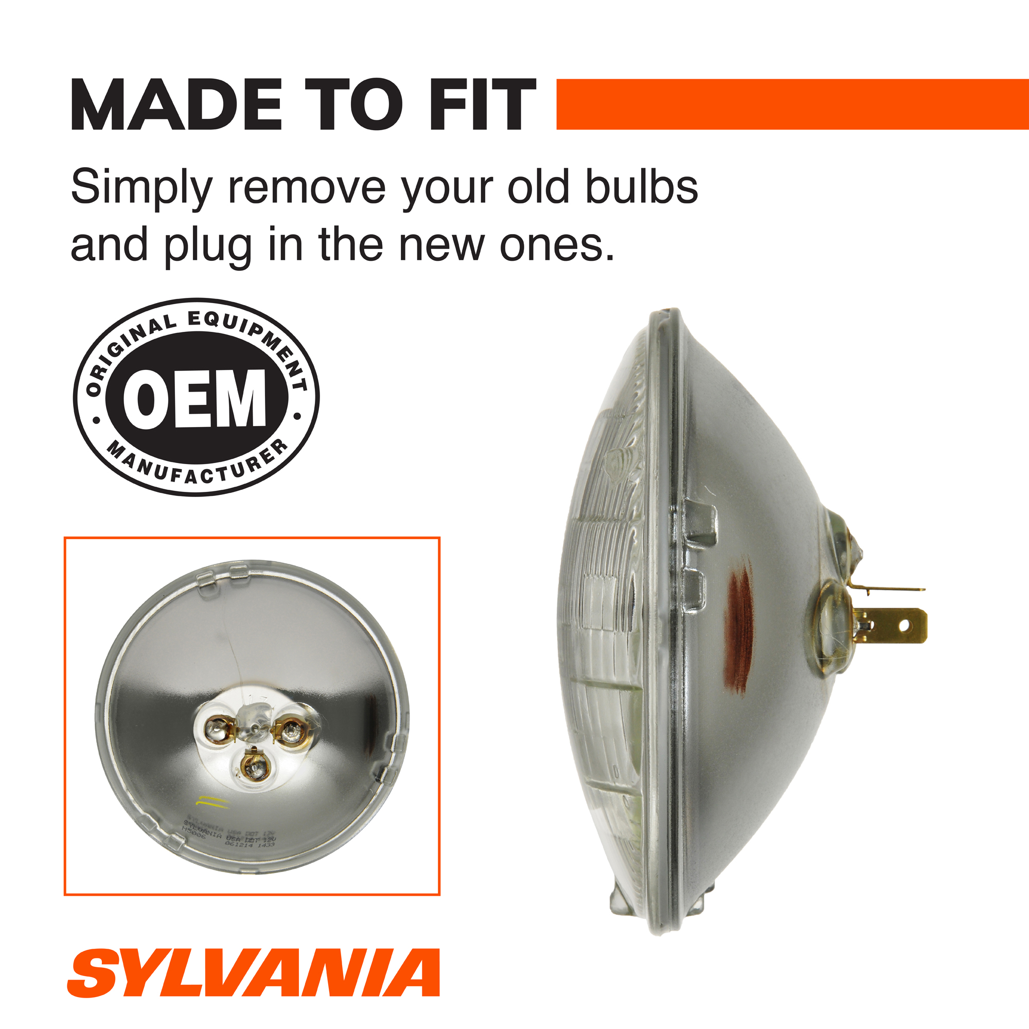SYLVANIA H5006 XtraVision Sealed Beam Headlight, 1 Pack