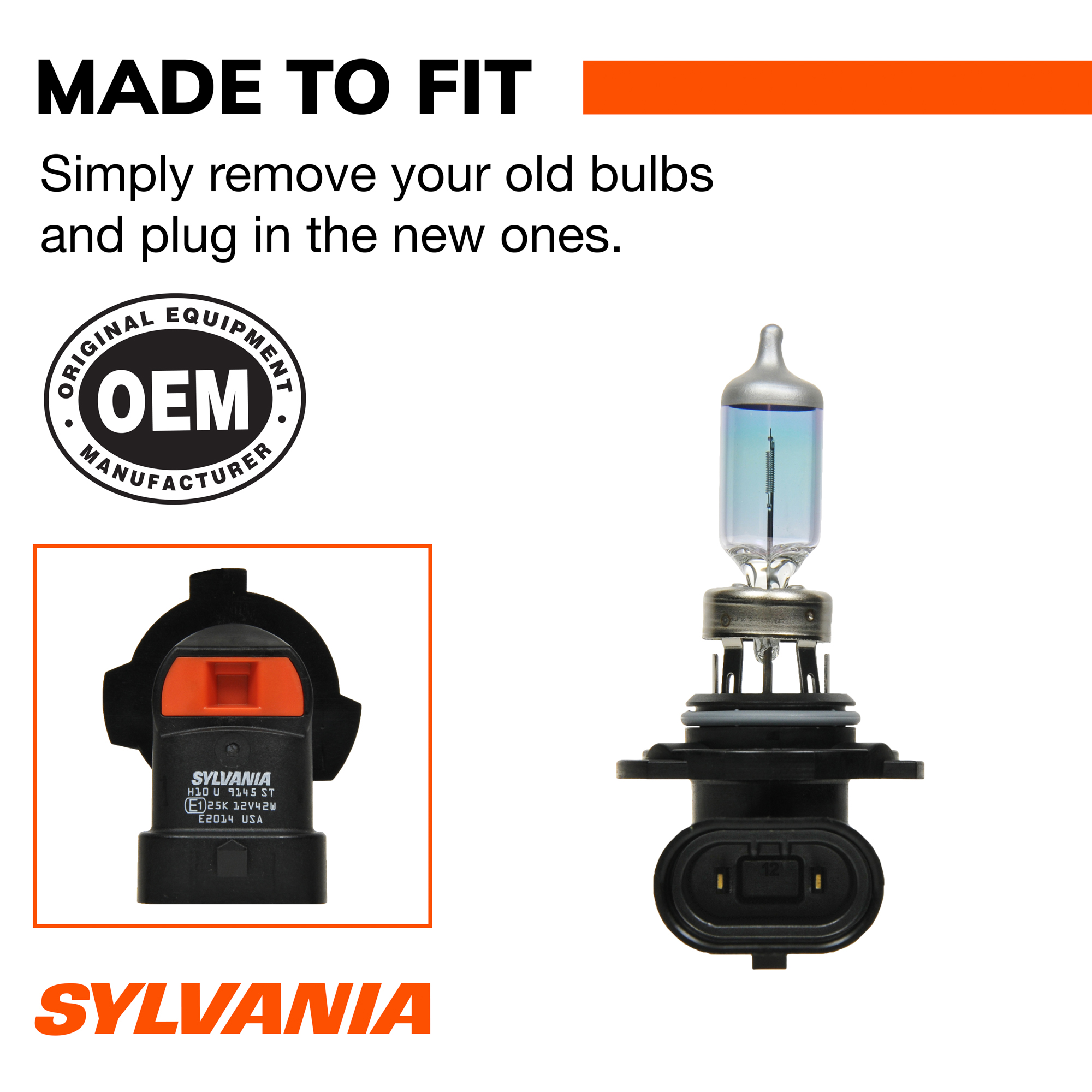 SYLVANIA 9145 SilverStar Halogen Fog Bulb, 1 Pack